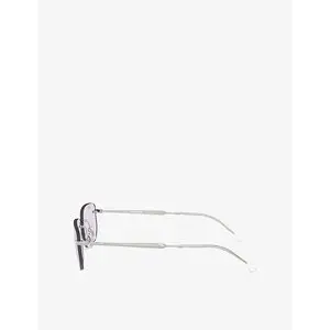 Ray-ban Irregular-frame Metal Sunglasses - Silver