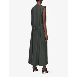 JOSEPH V-neck Woven Maxi Dress
