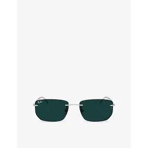 Ray-ban Irregular-frame Metal Sunglasses - Silver