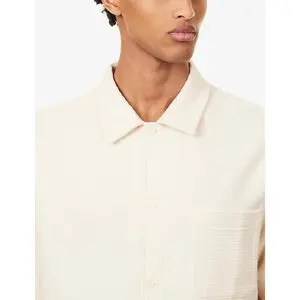 FRAME Patch-pocket Short-sleeve Cotton Shirt