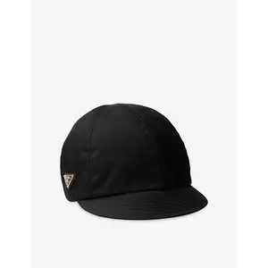 Prada Logo-plaque Re-nylon Baseball Cap - Black
