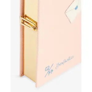 OLYMPIA LE-TAN Pride And Prejudice Embroidered Book Clutch Bag - Ballet