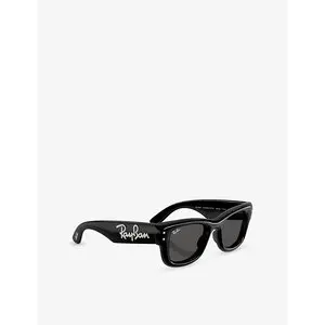 Ray-ban Square-frame Acetate Sunglasses - Black