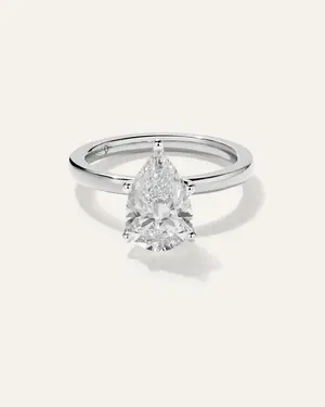 Quince Lab Grown Diamond Pear Engagement Ring, 2.5ct - Platinum