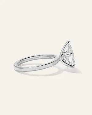 Quince Lab Grown Diamond Pear Engagement Ring 2.5ct - Platinum