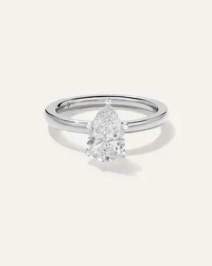 Quince 1.5ct Lab Grown Diamond Pear Engagement Ring - Platinum