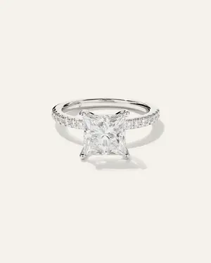 Quince Lab Grown Diamond Princess Engagement Ring 3ct - White Gold