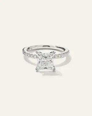 Quince Lab Grown Diamond Princess Engagement Ring 2.5ct - Platinum