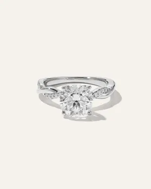 Quince Lab Grown Diamond Twisted Engagement Ring, 2.5ct - Platinum