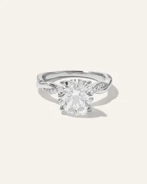 Quince Lab Grown Diamond Twisted Engagement Ring 3ct - Platinum