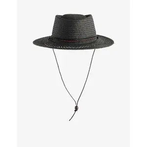 Melissa Odabash Gisele Straw Hat - Black/brown