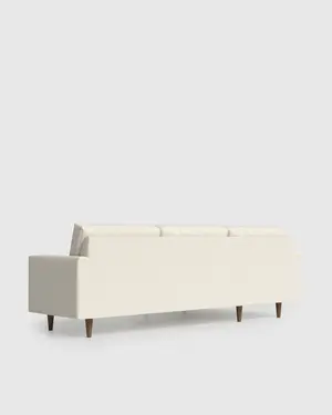 Quince Atlas Midcentury Chaise Sectional - Eggshell