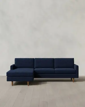 Quince Atlas Midcentury Chaise Sectional - Ink