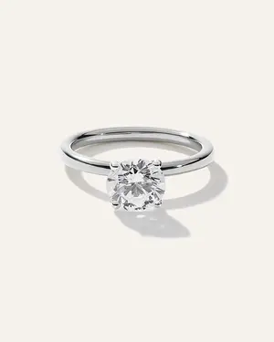 Quince Lab Grown Diamond Round Engagement Ring 1.50ct - Platinum