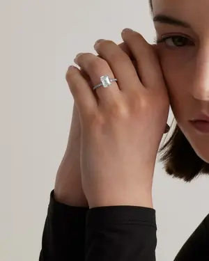 Quince Engagement Ring - Platinum