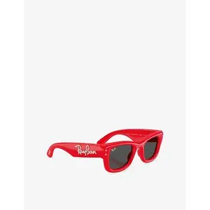 Ray-ban Wayfarer Puffer Square-frame Sunglasses - Red