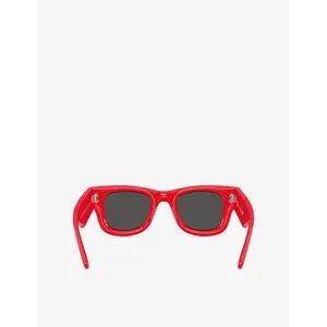 Ray-ban Wayfarer Puffer Square-frame Sunglasses - Red