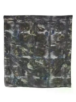 Henrik Vibskov Barock Flower Wool-blend Scarf - Black