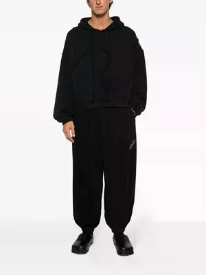 LỰU ĐẠN Logo-print Drop-crotch Track Pants