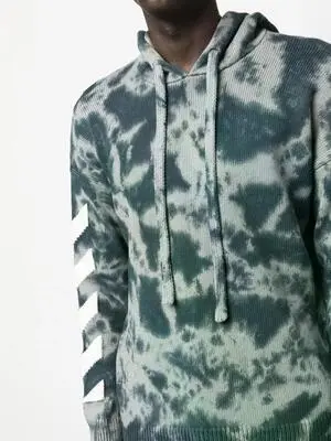 Off-White Arrows-motif Drawstring Hoodie - Grey