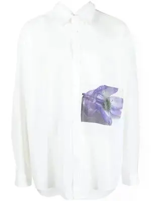 YUIKI SHIMOJI Poppy-print Shirt Jacket