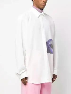 YUIKI SHIMOJI Poppy-print Shirt Jacket