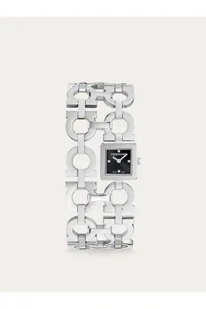 FERRAGAMO Double Gancini Watch - Black