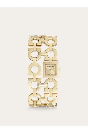 FERRAGAMO Double Gancini Watch - Gold