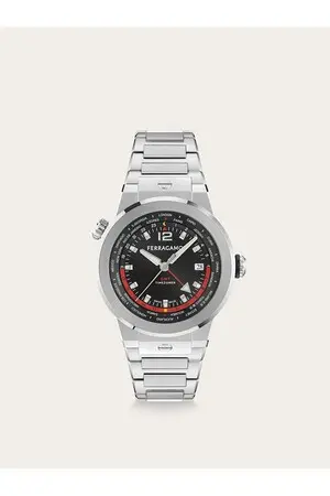 FERRAGAMO F-80 Gmt Watch - Black