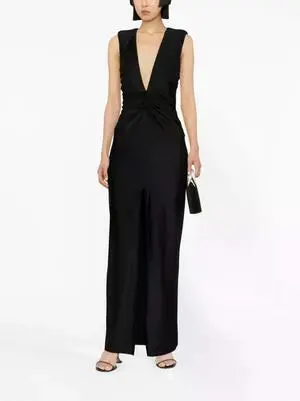Amen Ruched-effect Maxi Dress