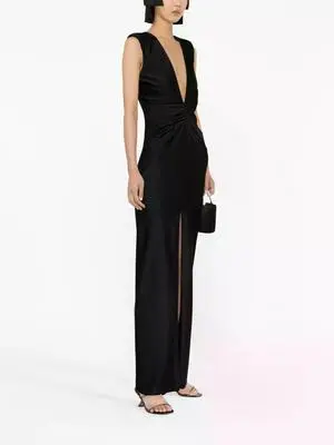 Amen Ruched-effect Maxi Dress