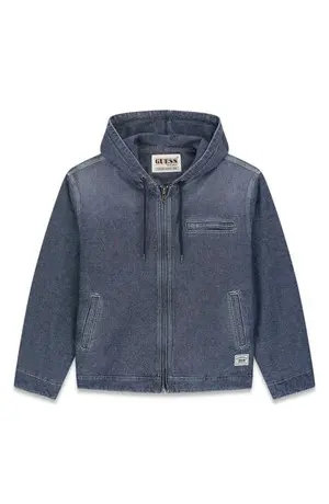 GUESS ORIGINALS Hooded Canvas Utility Jacket