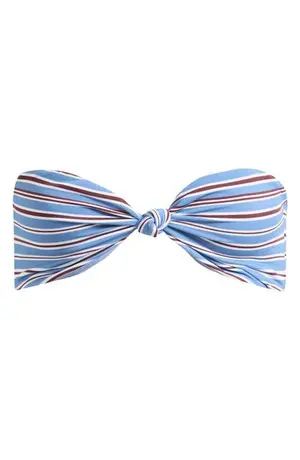 PACSUN Candace Knot Bandeau Bikini Top - Stripe