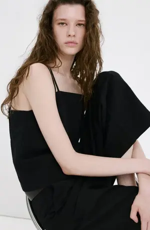 Mango Belted Straight-leg Trousers