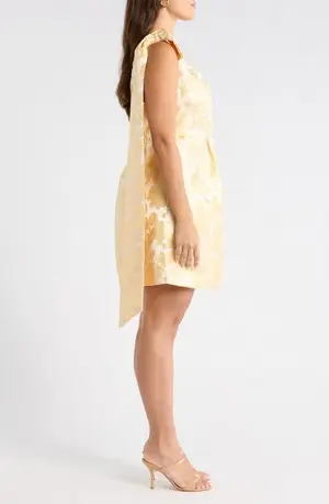 SUGARLIPS Duson Jacquard Bow Sash Minidress
