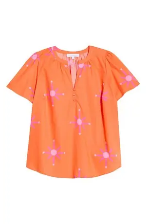 SUGARLIPS Karani Starburst Xoey Split Neck Top