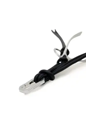 ALLSAINTS Wishbone Bag Charm - Black/silver