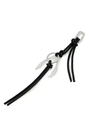 ALLSAINTS Wishbone Bag Charm - Black/silver