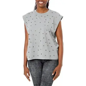 DAI MODA Star-studded Oversized Muscle T-shirt