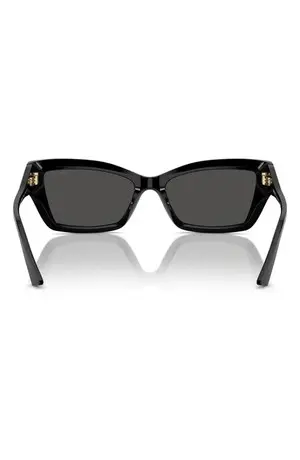 JIMMY CHOO Cat-eye Sunglasses - Black/dark Grey
