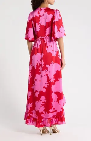 SUGARLIPS Burning Love Abelia High-low Maxi Dress