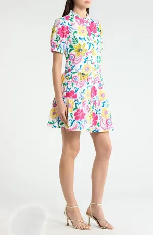 SUGARLIPS Kress Floral Domis Minidress