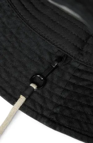 Travis Mathew Beach Club Cotton Denim Bucket Hat - Black