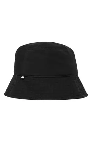 Travis Mathew Beach Club Cotton Denim Bucket Hat - Black
