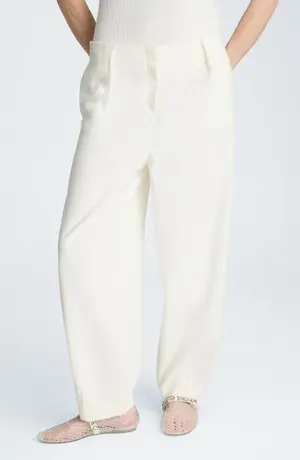 KENNETH COLE Pleated Tapered Leg Trousers