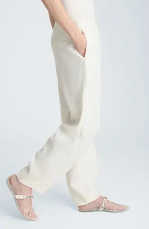 KENNETH COLE Pleated Tapered Leg Trousers