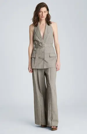 KENNETH COLE Belted Halter Vest