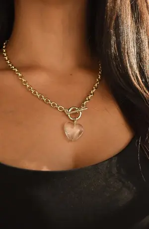 THE SIS KISS Gallery Charm Chain Necklace - Gold