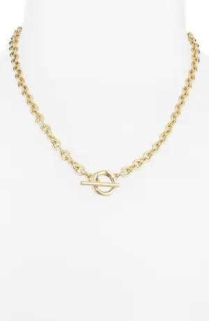 THE SIS KISS Gallery Charm Chain Necklace - Gold