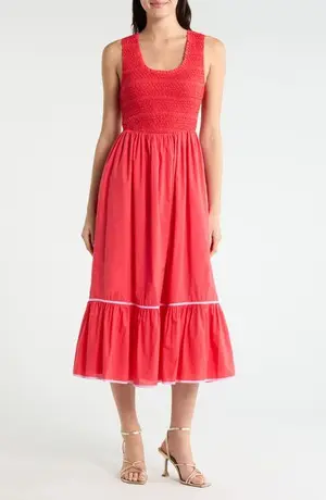 Smocked Midi Dresses